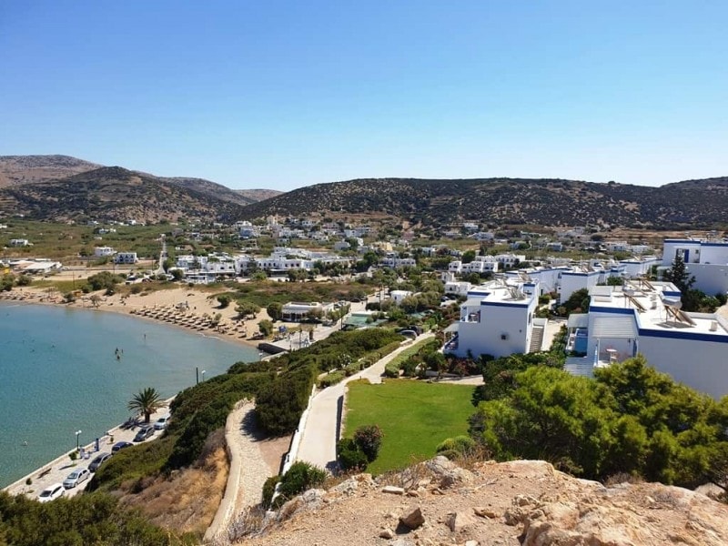 Galissas Beach Town in Syros Island - Unfolding Greece